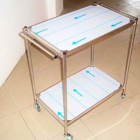 Masa instrumentar inox cu manere orizontale si 2 blaturi - MI1 ...