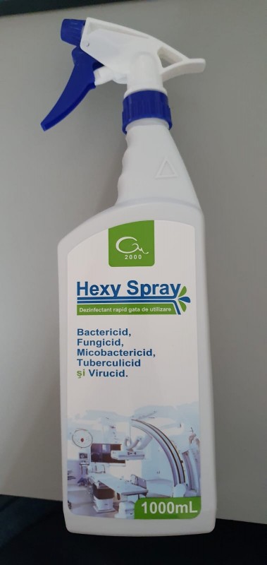 Dezinfectant pentru Suprafete HEXY SPRAY Avizat MS biocide Nr.2768BIO ...