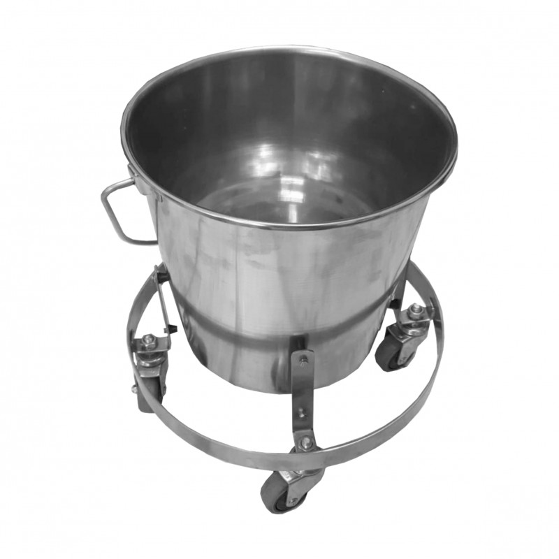 [ MEDICALL - KICK THE BUCKET 14 ] - galeata din inox pe roti pentru ...